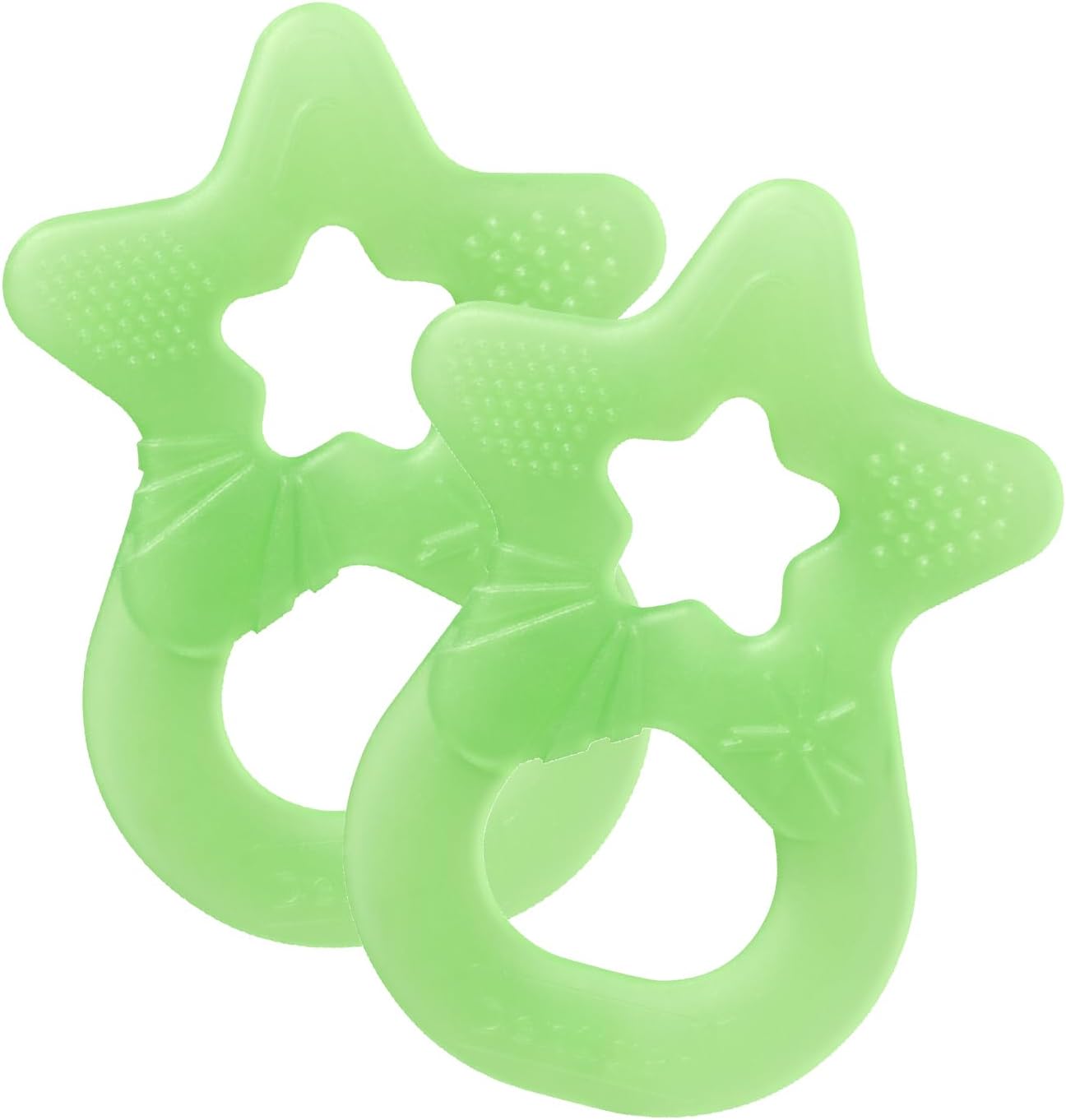 Dentistar Star Teether Pacote de 2, brinquedo de dentição para bebês c ...