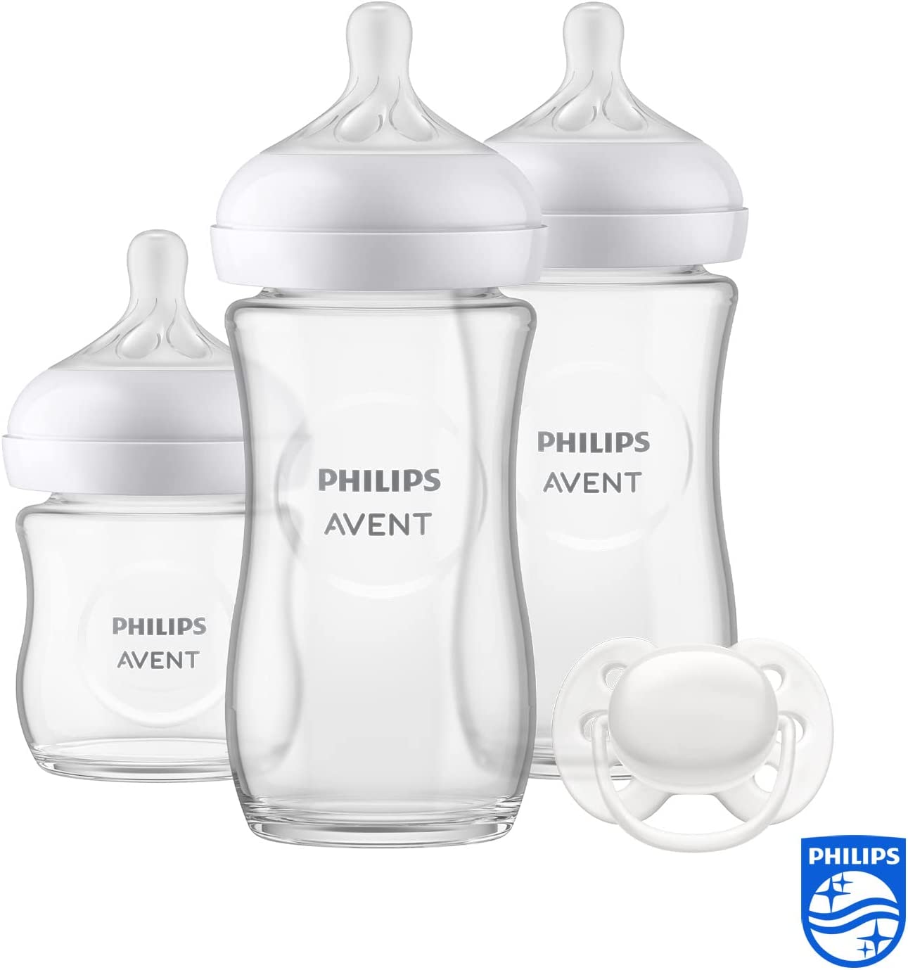 Philips Avent Natural Kit Mamadeiras Recém-Nascido de Vidro 4 itens ...
