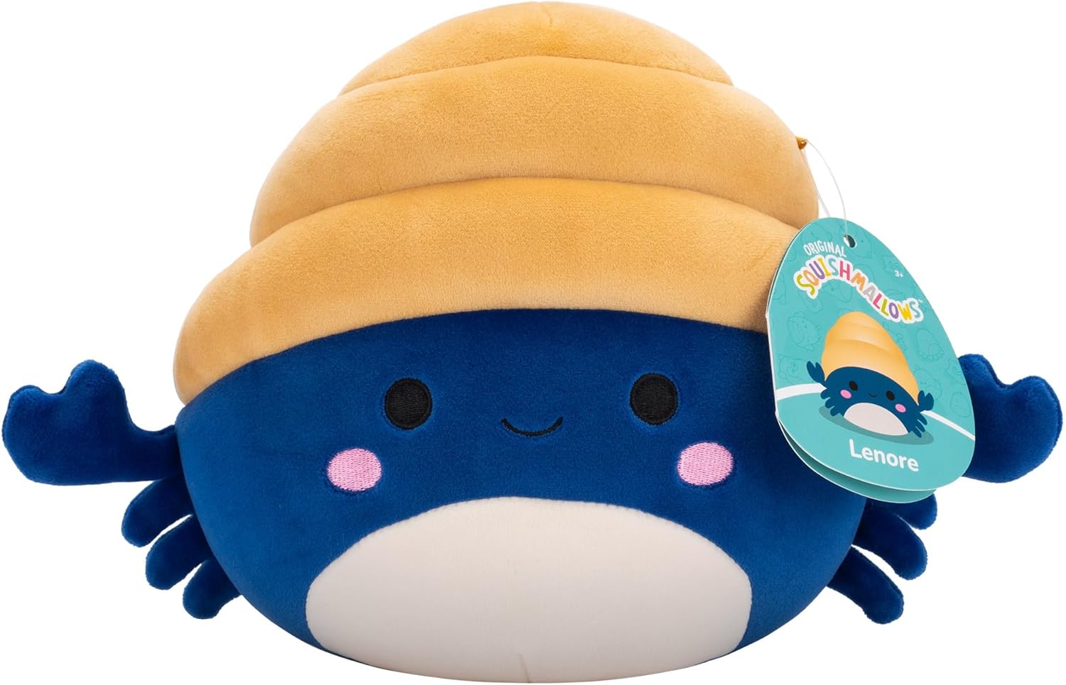 Squishmallows originais de 7,5 polegadas - Lenore the Navy e Tan Hermi ...