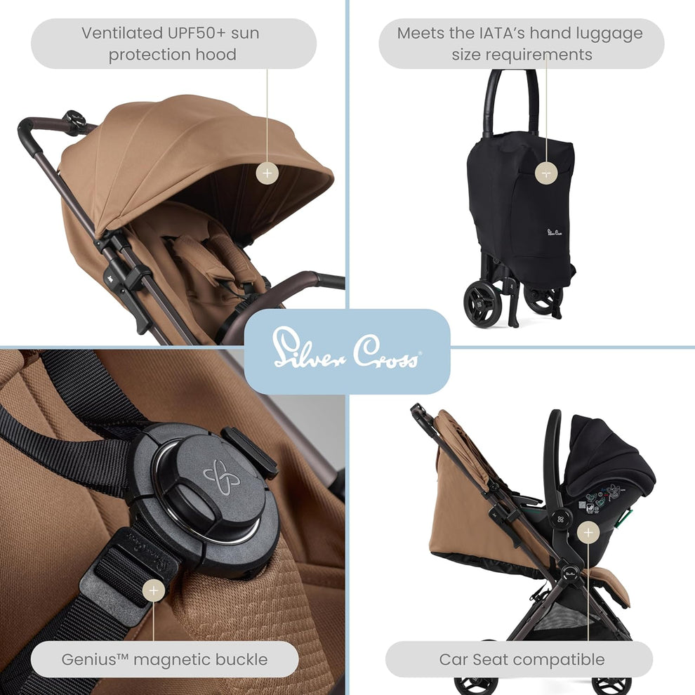 Silver Cross Jet 5 - Carrinho de bebê passeio compacto - Carrinho de v ...