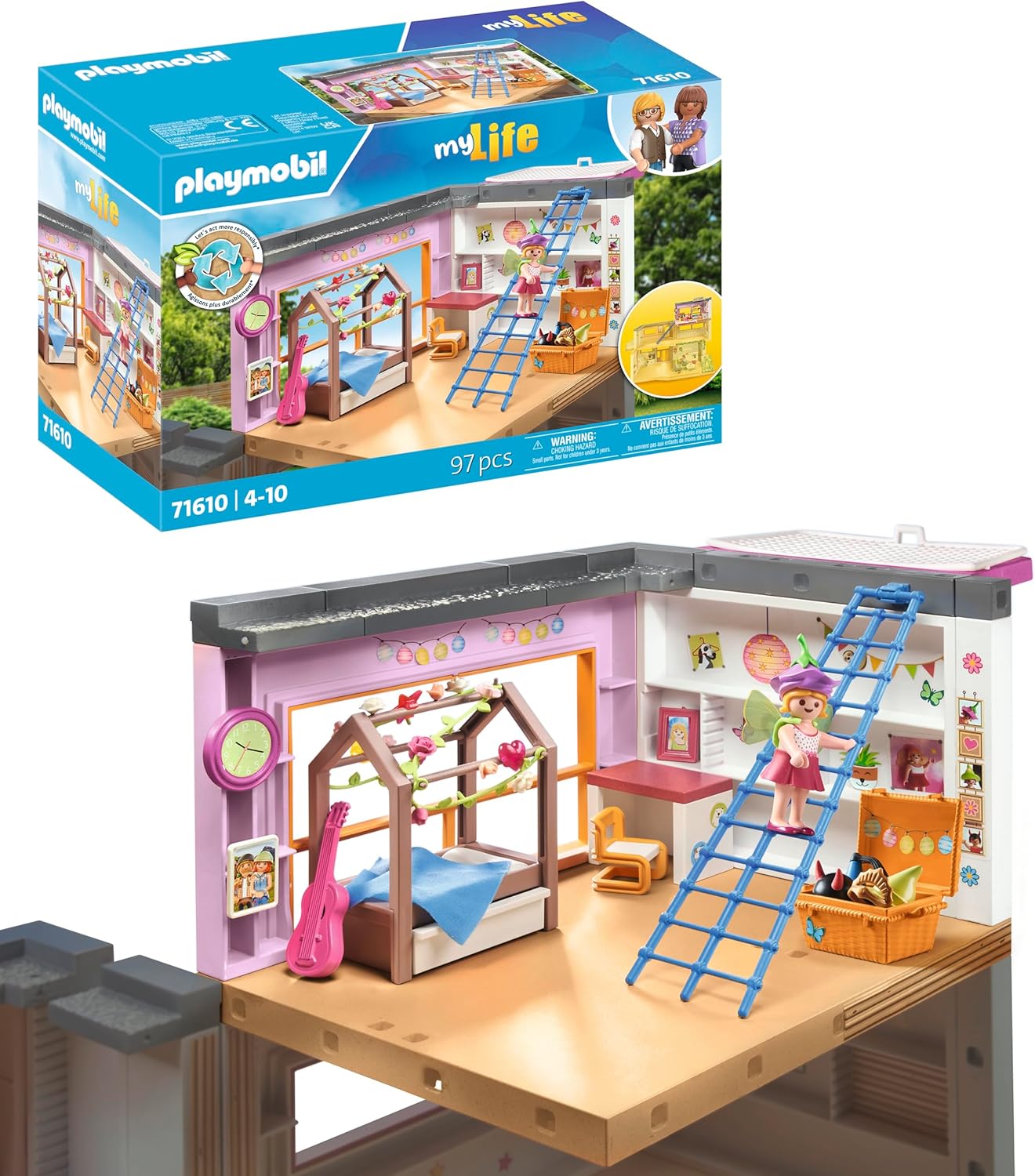 Playmobil 71610 myLife: Quarto infantil, incluindo uma figura de menin ...