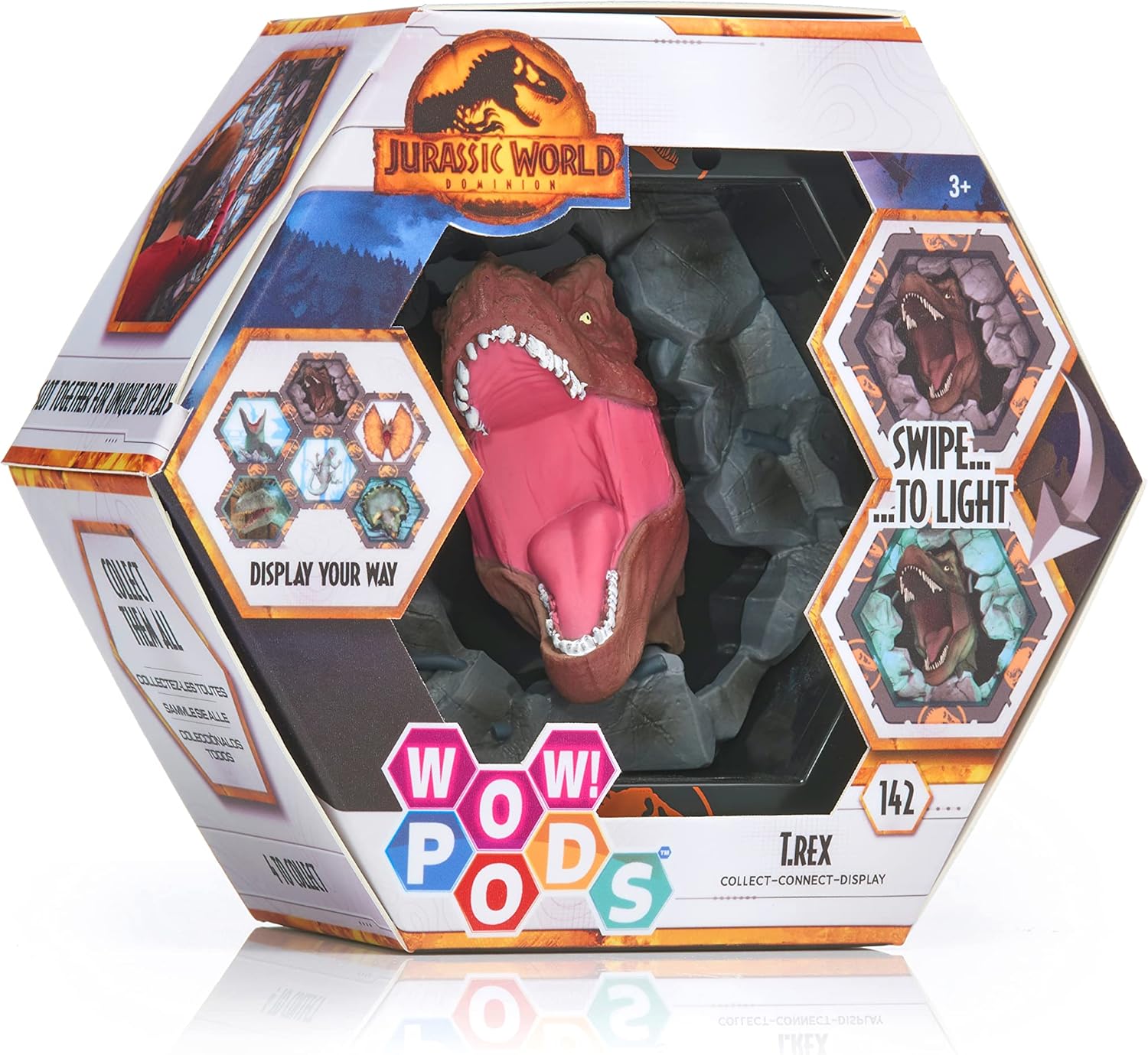 WOW Pods Tiranossauro T. Rex Light-Up Connect Jurassic World Dominion ...
