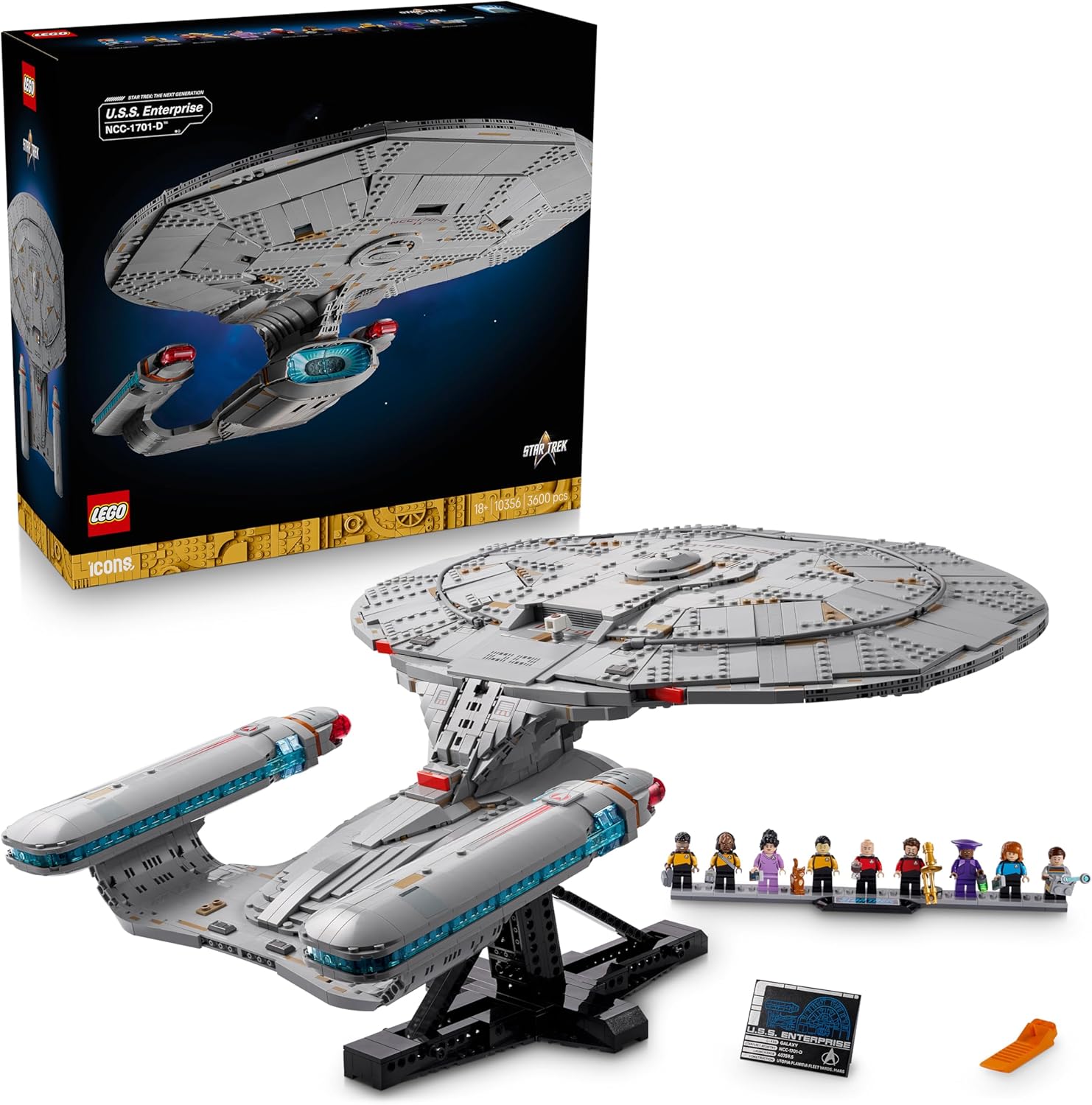 LEGO Icons Star Trek: U.S.S. Enterprise NCC-1701-D - Kit de Modelo par ...