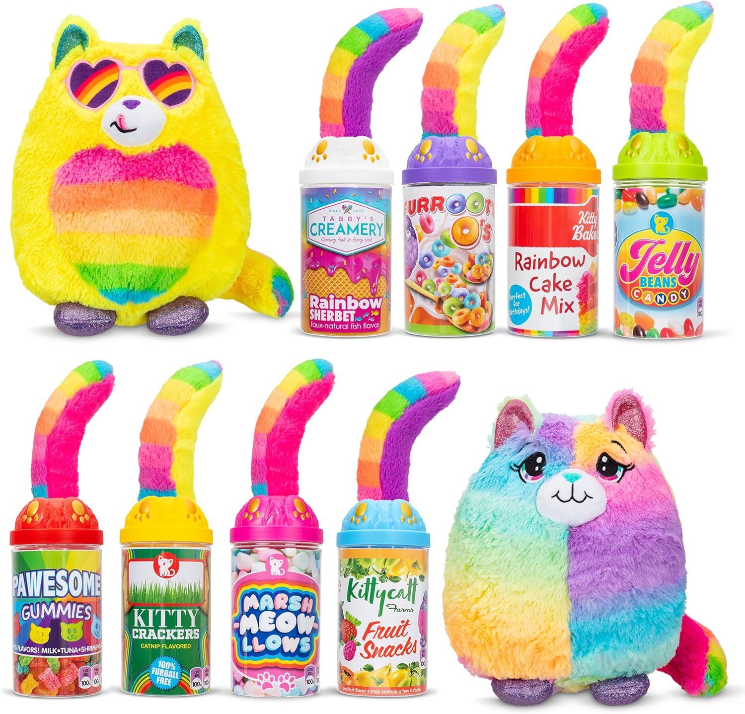 Basic Fun Misfittens, Surprise Cat Plush Wave 4, Brinquedo macio e fof ...