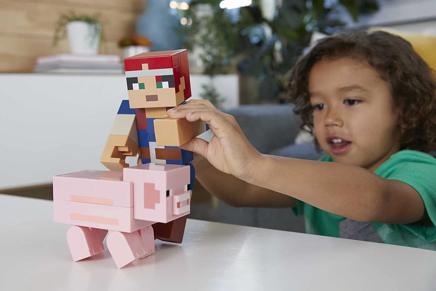Minecraft Fusion Figures Craft-a-Figure Set, construa seus próprios pe ...