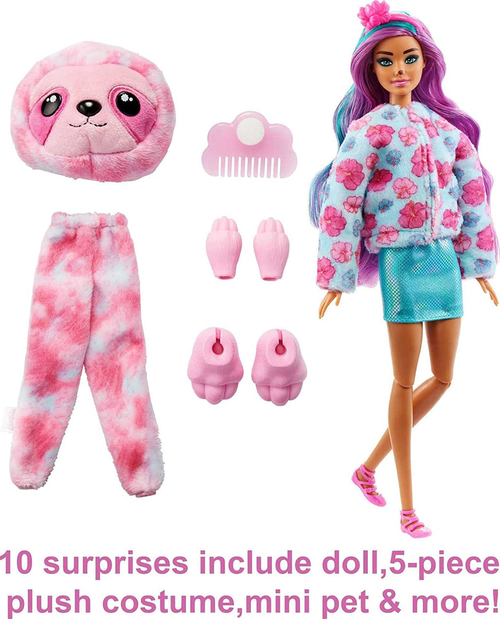 Barbie - Fantasia de Bicho Preguiça com Mini Animal de Estimação e Mud ...