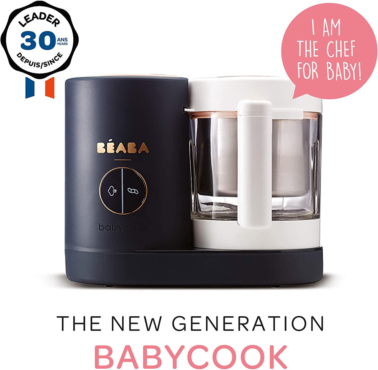 Beaba Babycook® Neo Night Blue/ Rose Gold – Anne Claire Baby