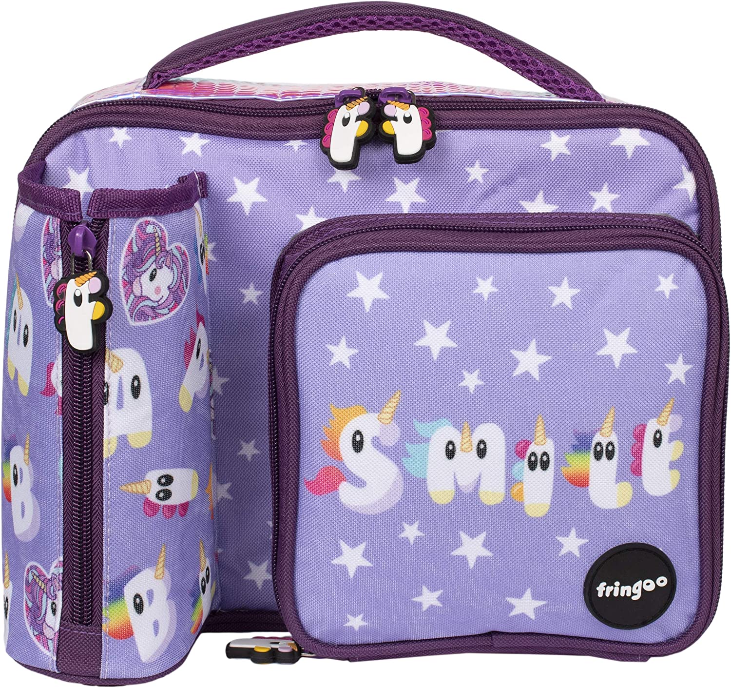 Fringoo - de grande capacidade crianças de almoço quadrado para Saco ...