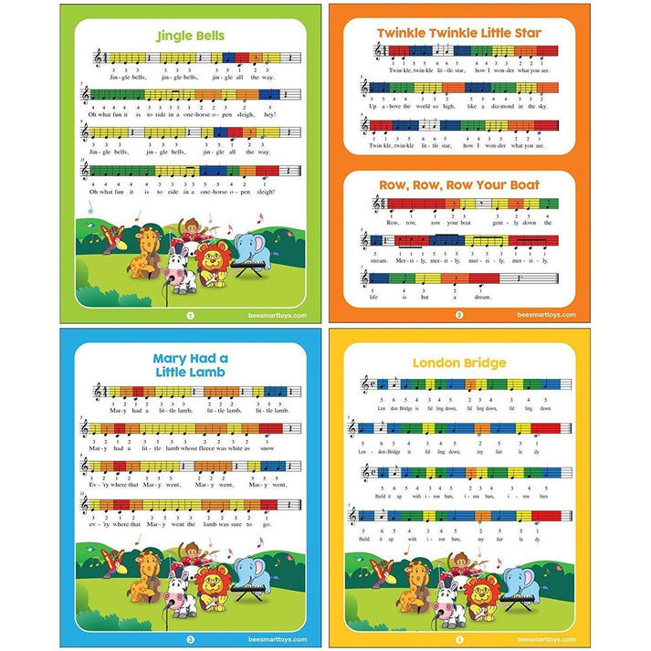 Bee Smart - Musical Xylophone with Music Sheet and 2 Beaters (de madei ...